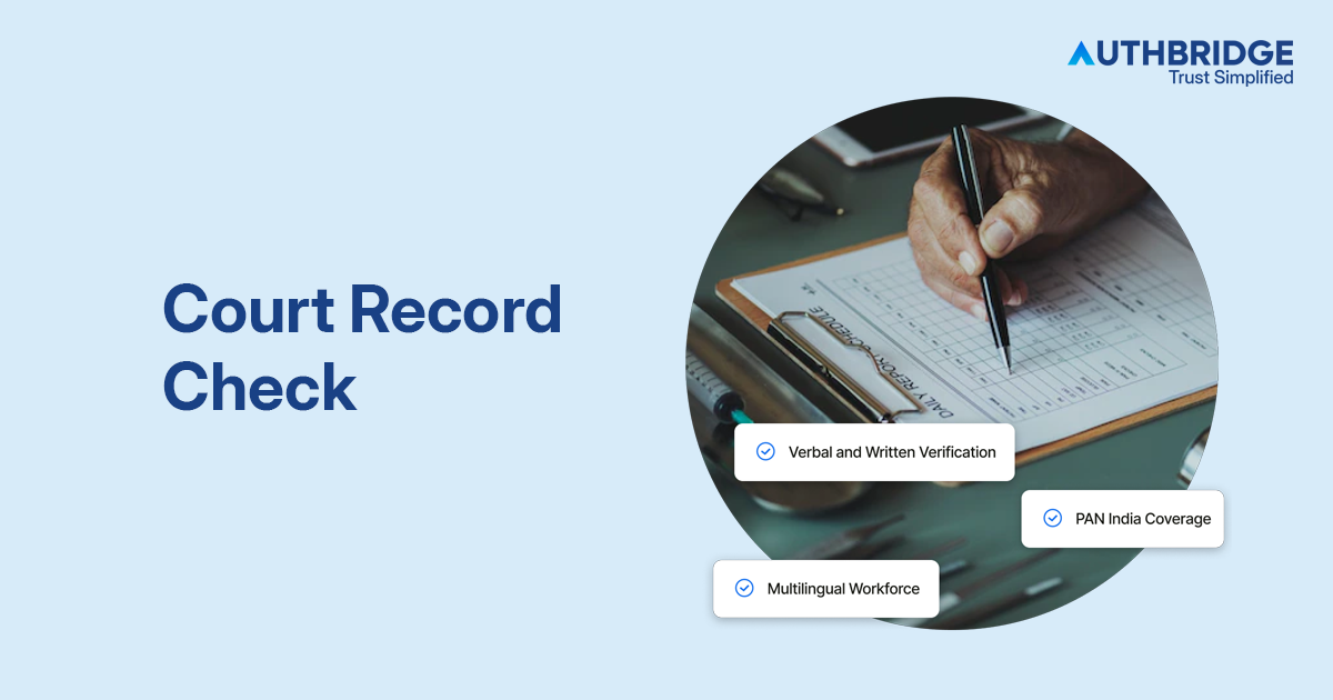 Court Record Check | CRC Check - AuthBridge