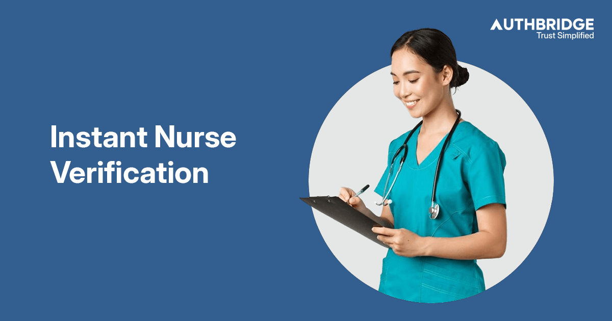 Nurse Verification | Nursing License Verification API - AuthBridge