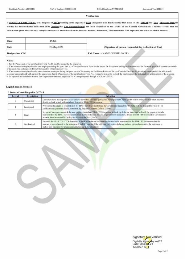 Form 16: Definition, Importance, & Verification Process